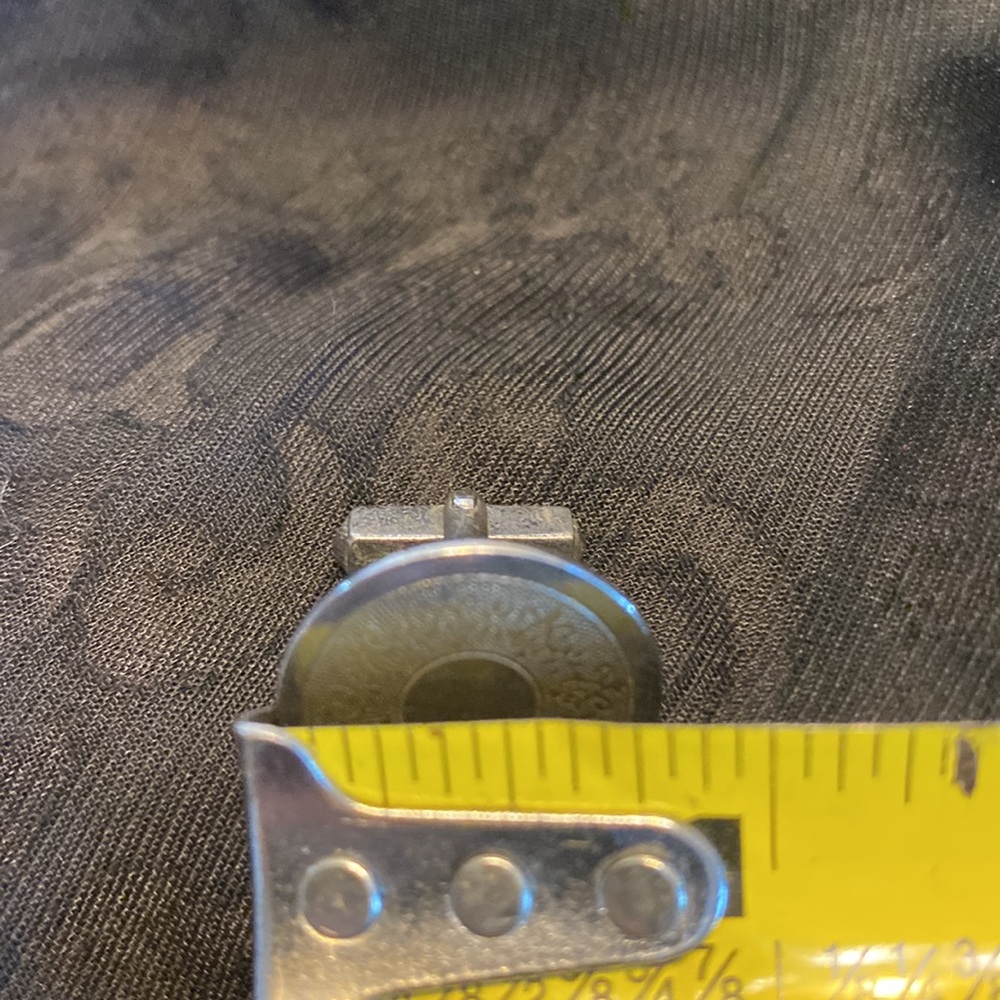 1940’s/50’s Swank Sterling Marked Round Art Deco Look… - Gem